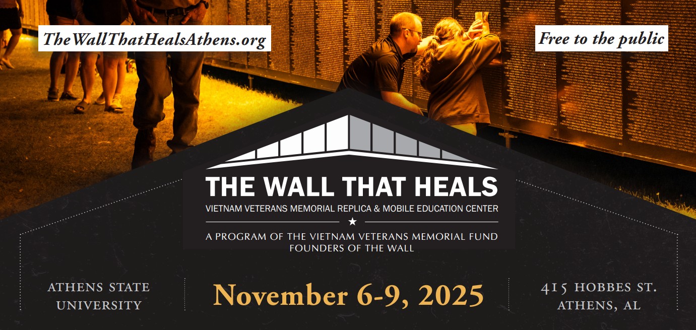 The Wall that Heals - Open to the Public 24 hours/day - Athens State ...
